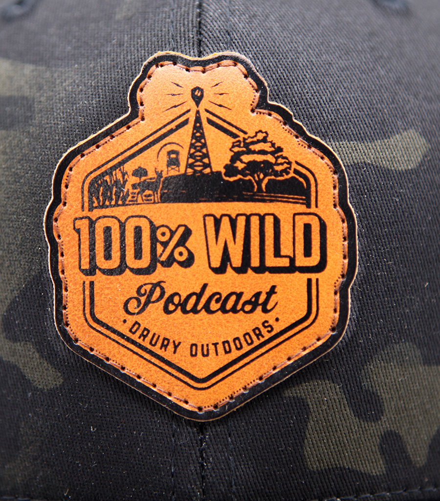 CAMO 100% WILD PODCAST HAT – Drury Outdoors